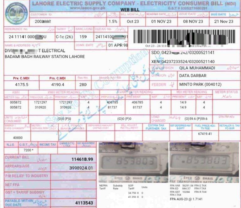 Electricity Tariff In Pakistan | Its Kinds & Categories. - PK Laws