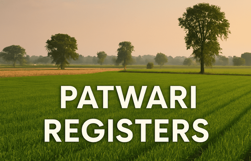 Registers of Patwari in Pakistan - PK Laws